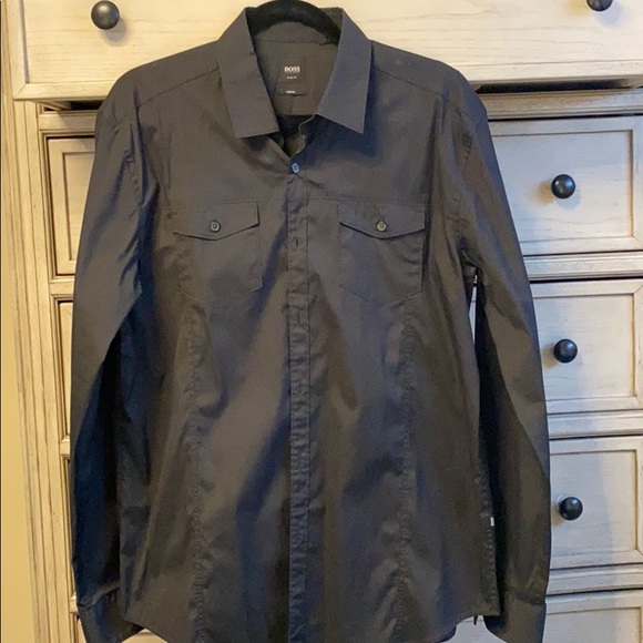 Hugo Boss | Shirts | Hugo Boss Slim For Black Button Down | Poshmark